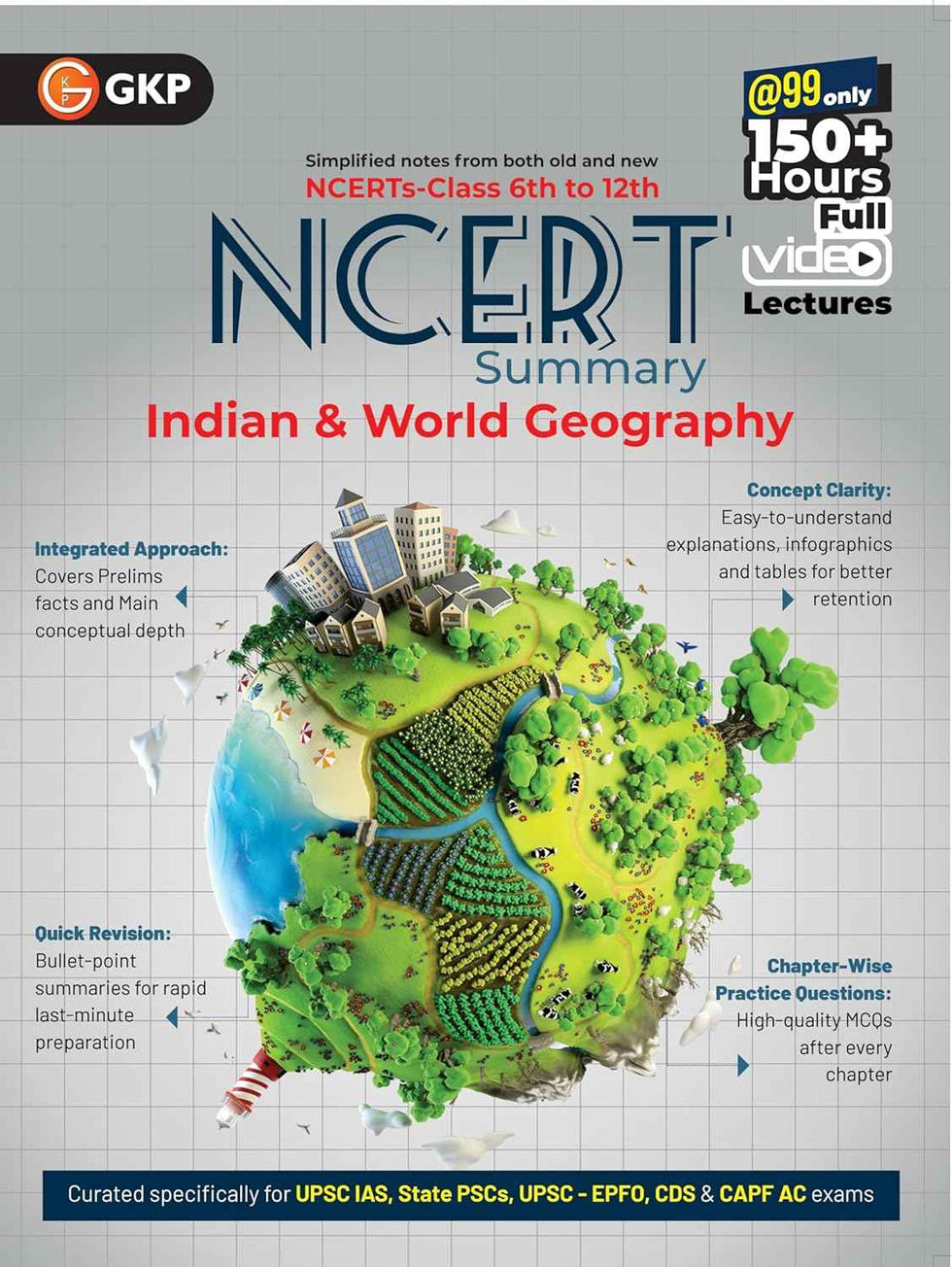 Buy UPSC 2025: NCERT Summary Class 6th to 12th (Set of 6 Books ...