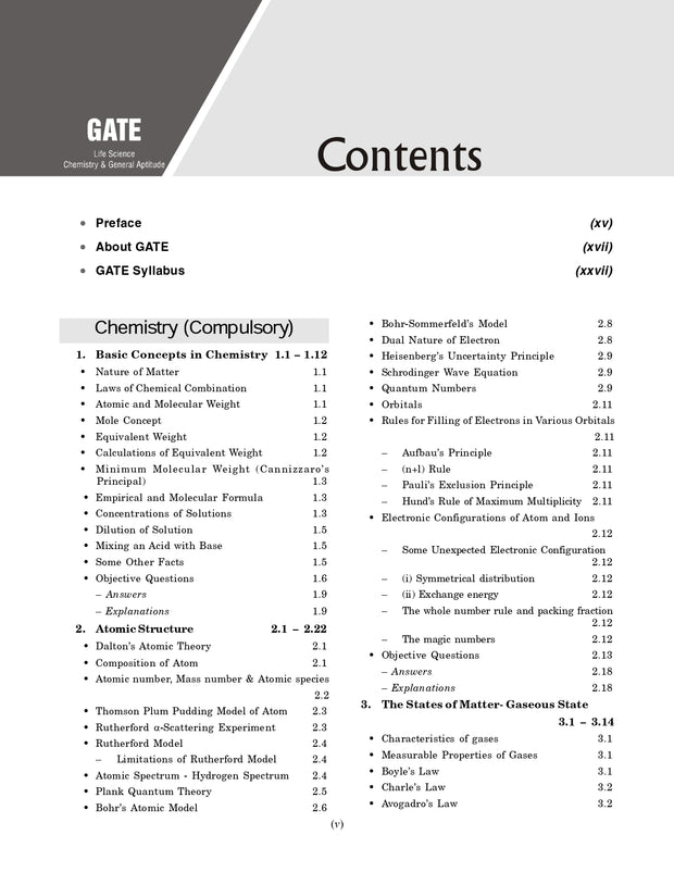 Buy GATE 2026: Chemistry & General Aptitude (Life Science) Study Guide ...
