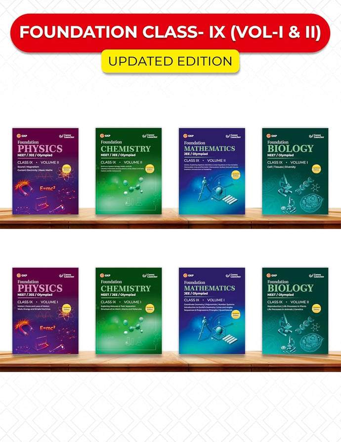 Foundation 2026-27 : Class 9 - Physics | Chemistry | Mathematics | Bio ...