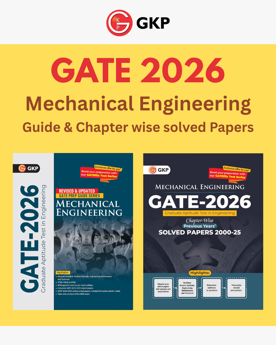 Buy GATE 2026: Mechanical Engineering Preparation Set (Complete Study Guide + Chapter-wise PYQs ...